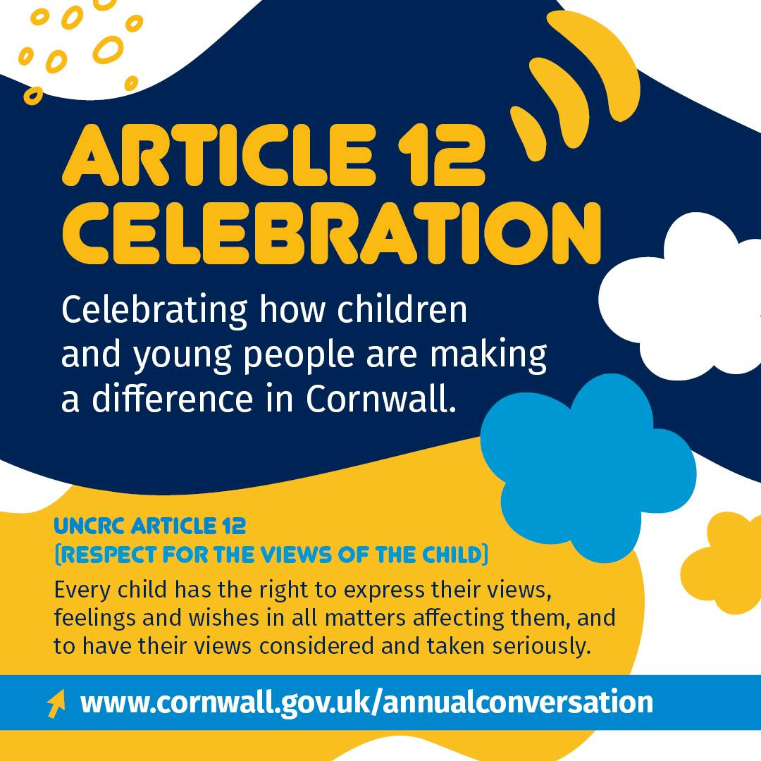 Article 12 Celebration Day | Let's Talk Cornwall